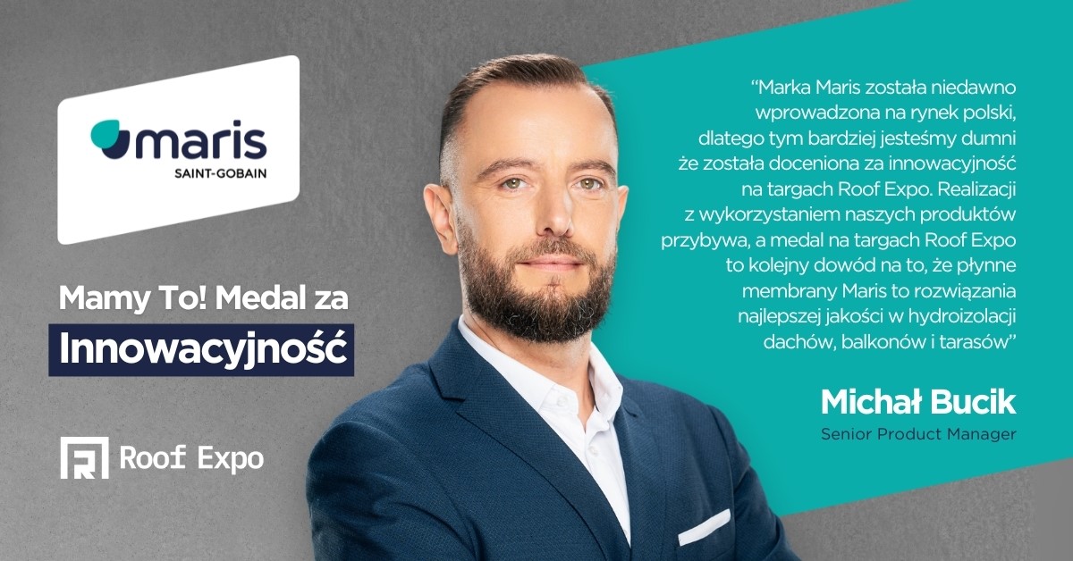 Maris z nagrodą za innowacyjność na Roof Expo 2024! | Weber