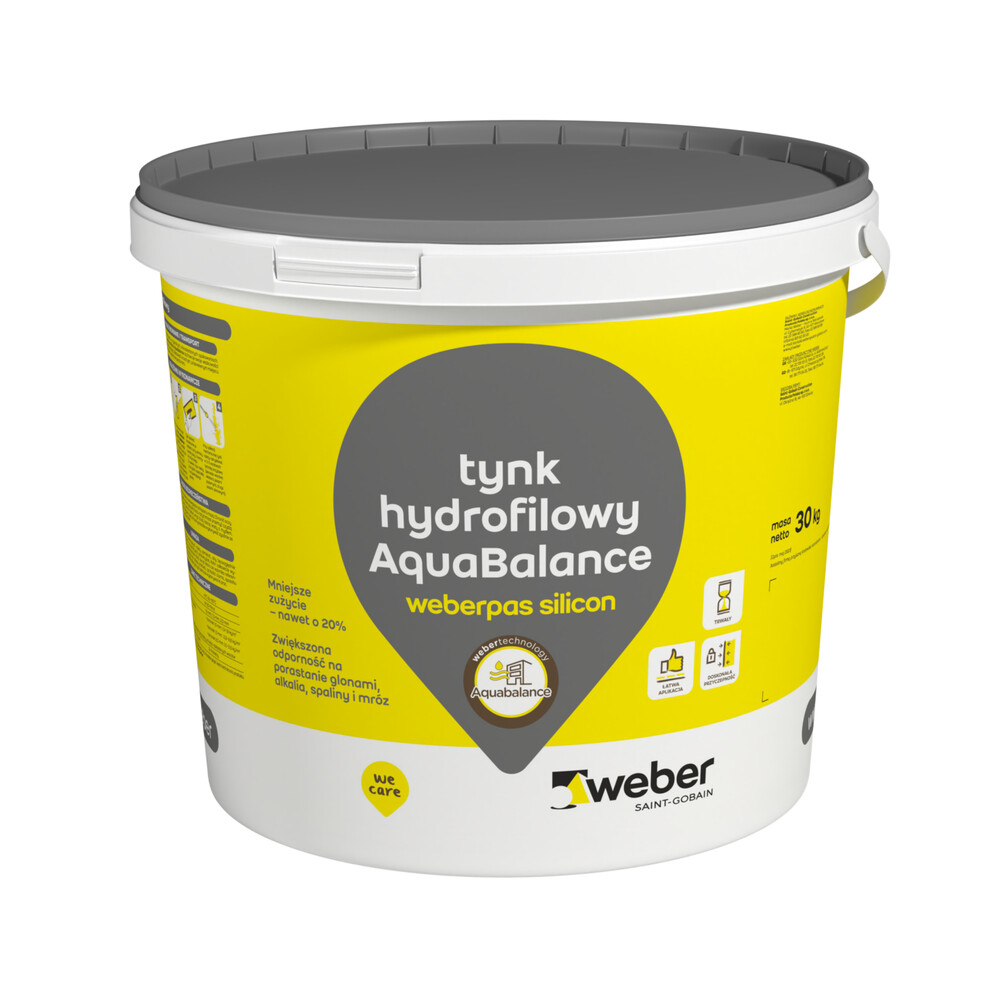 weberpas silicon AquaBalance : Tynki hydrofilowe > Systemy ociepleń | Weber
